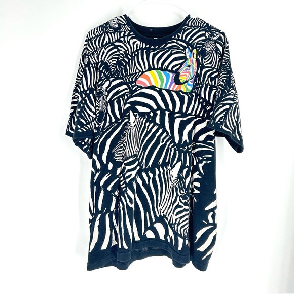 Vintage | Shirts | Vintage 993 Liquid Blue Greg Genrich Zebra Retro ...